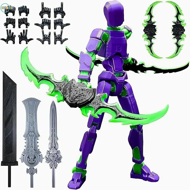 1 шт Фигурка Titan 13 Air Bound, многосуставная, подвижная, 3D печать, шарнирный робот Lucky 13