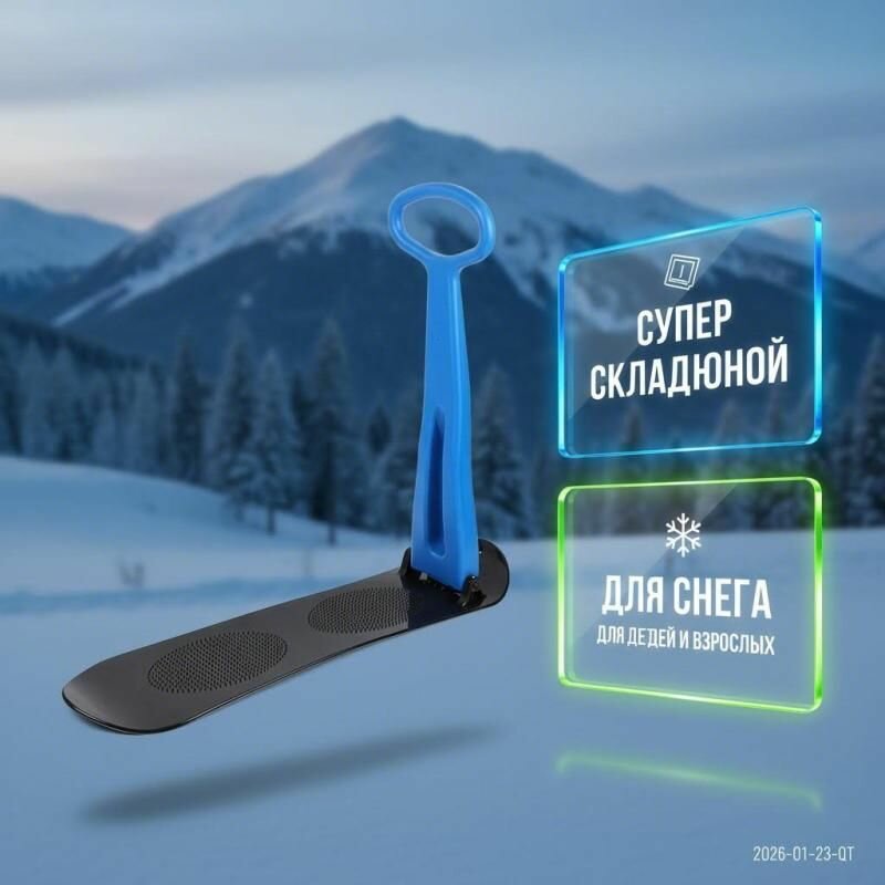 Снегокат складной для детей и взрослых для катания с горки