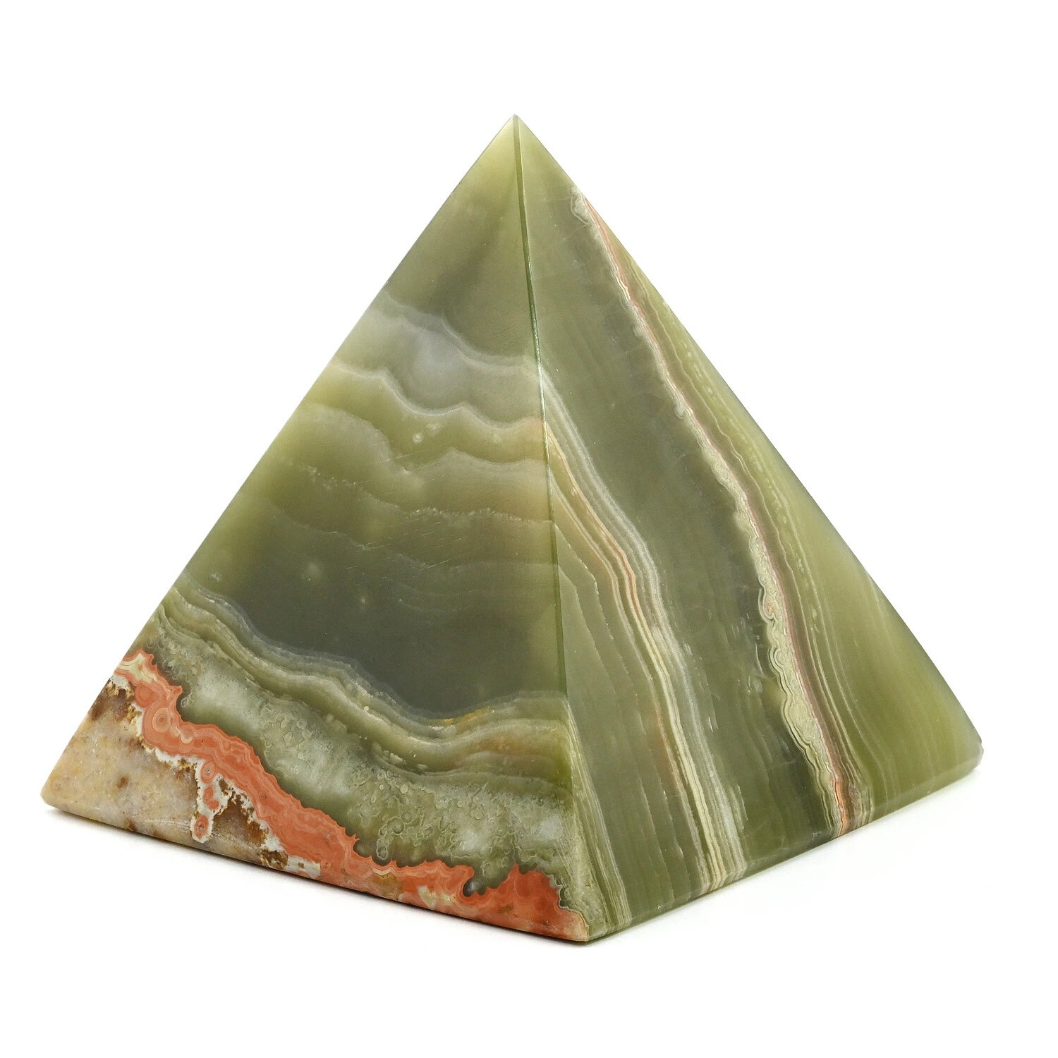 Пирамида из оникса 100*100*110мм .