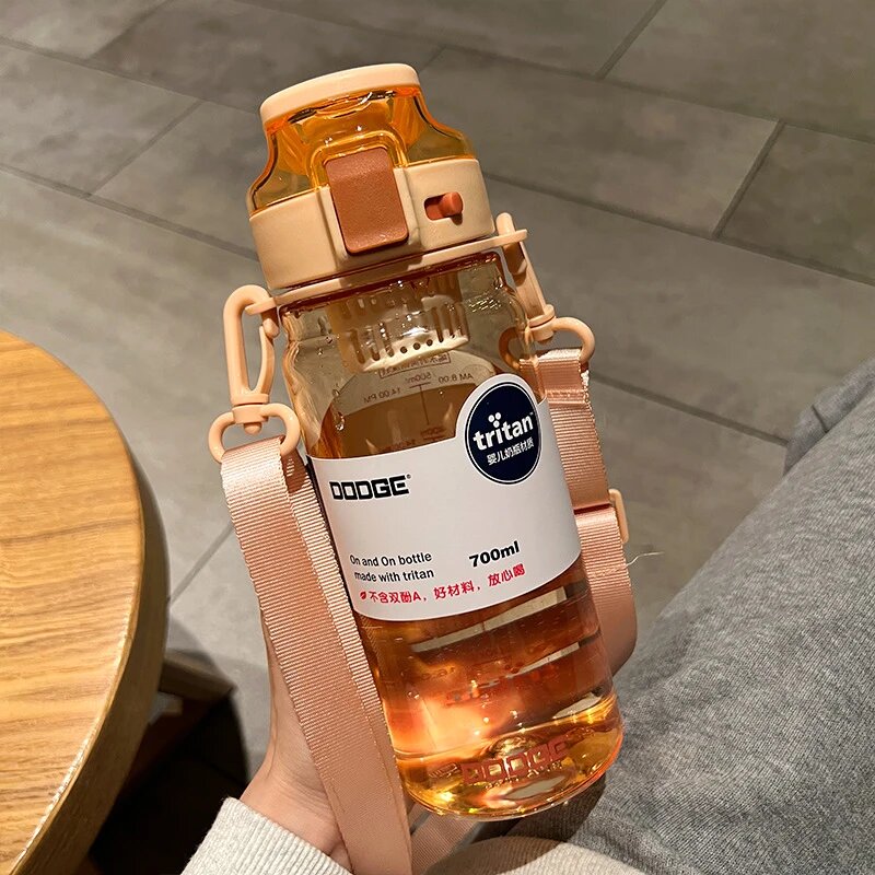 Спортивная бутылка для воды Tritan 700/900 мл Оранжевый, 700ml, Pink