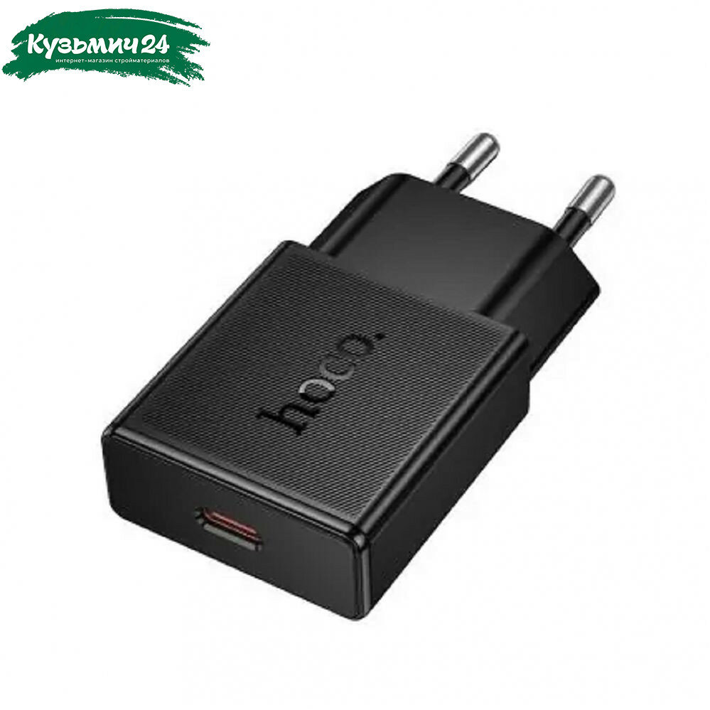 Блок зарядный Hoco N74B, USB Type-C, 25 Вт, 3А, 1 порт, черный