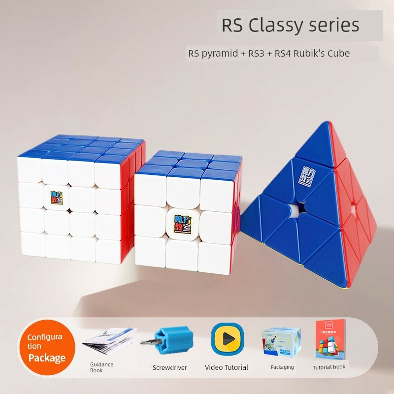 Демоническая культура Maglev RS Пирамида Кубик Рубика Магнитная версия Треугольный соревнования Треугольная игрушка