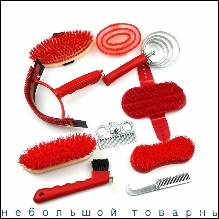 Эксклюзивный набор для груминга лошади из 10 щеток