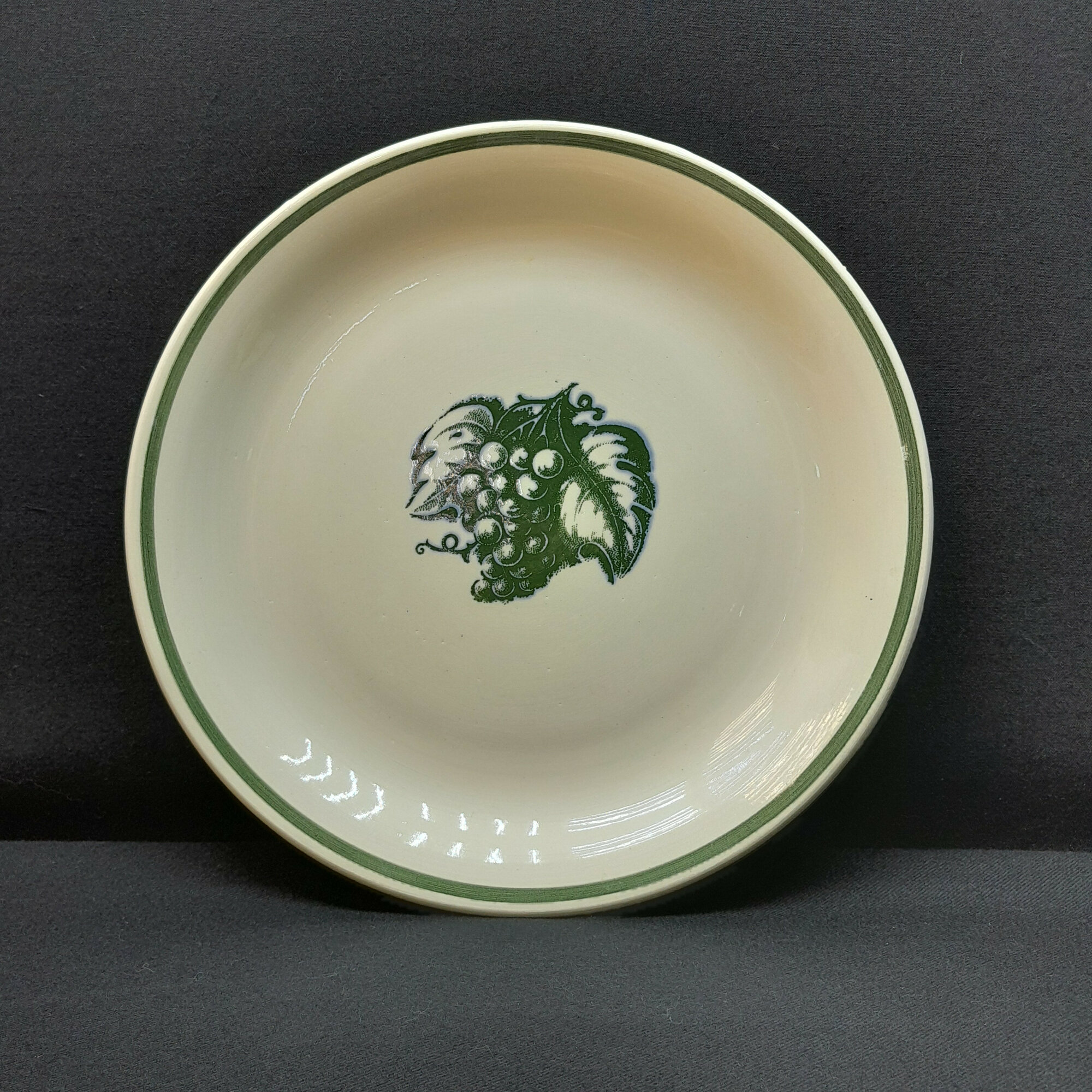 Тарелка блюдо Буди, фаянс, деколь, 33х33 см. Винтаж СССР