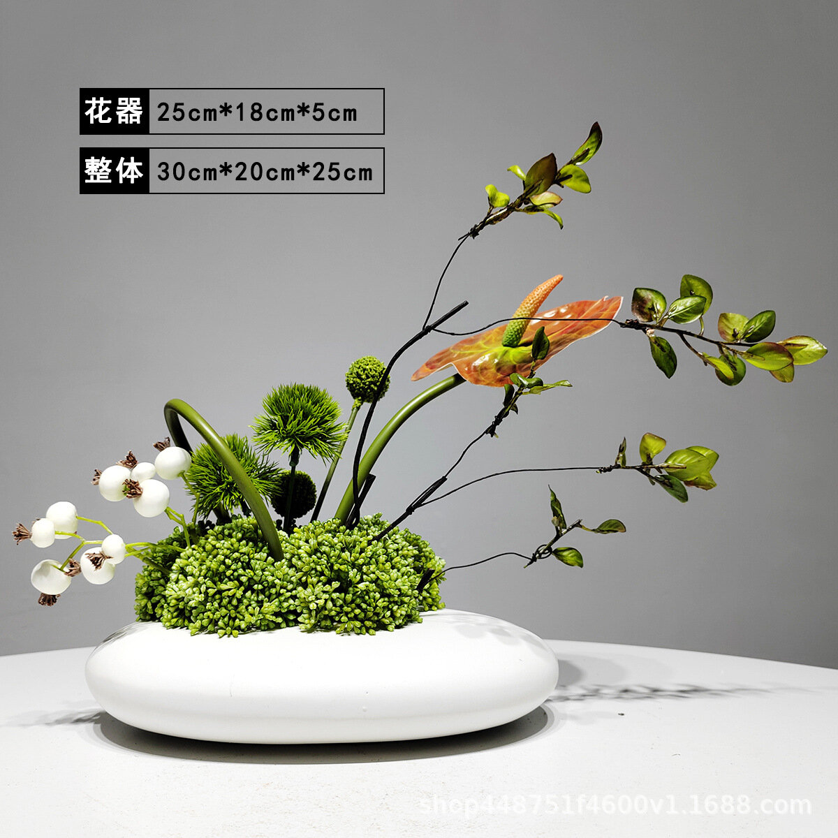 Круглый стол-вертушка в китайском стиле для отелей, центральный элемент стола с искусственными цветами, высококлассный декор в стиле легкой роскоши, декоративная цветочная композиция.