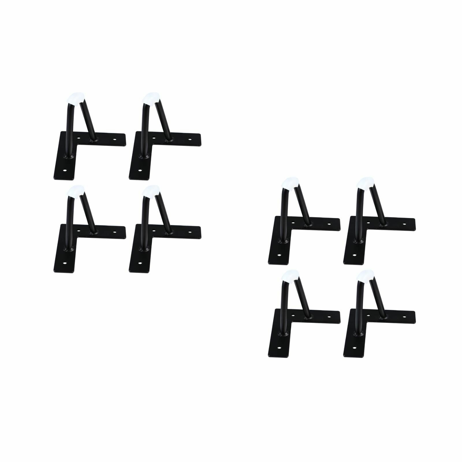 Черные металлические опоры для мебели в виде шпилек, набор из 2 штук, для мебели дома