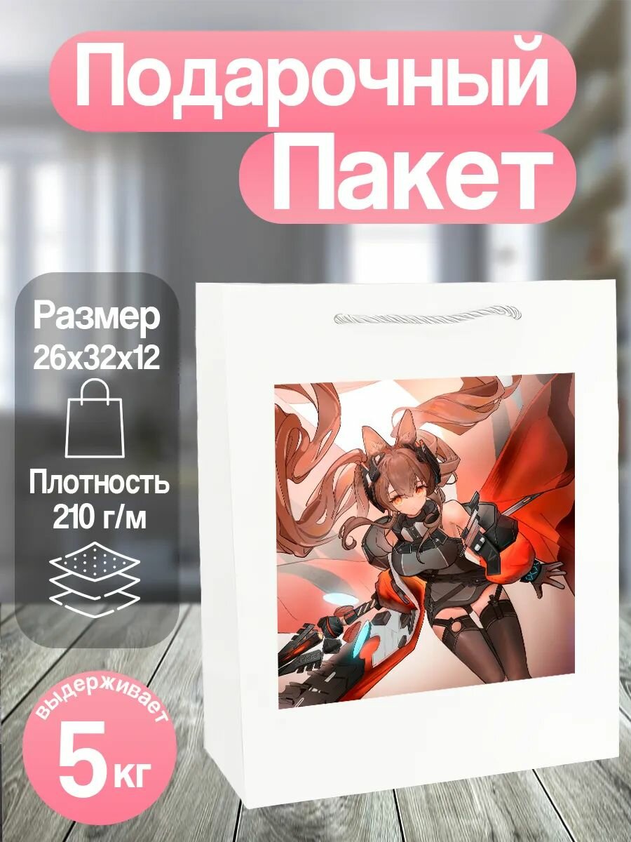 Пакет подарочный Arknights Endfield, упаковка для подарка, 26х31 см
