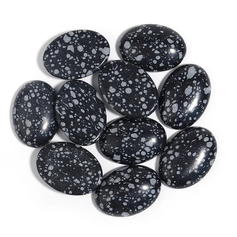 Кабошоны из оникса лаcoogh для ювелирных изделий Черный, 18x25mm 5pcs, T9142XH