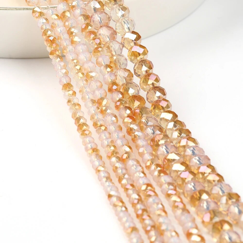 Хрустальные бусины Champagne Jade 6 мм (90 шт.)