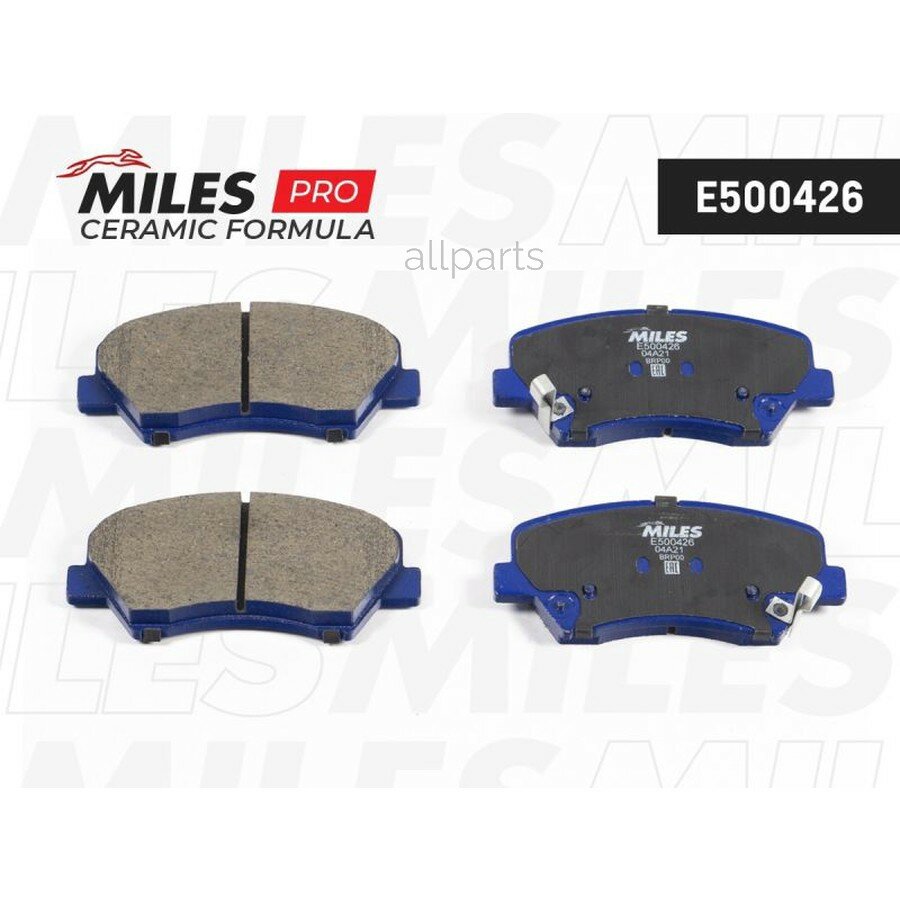 MILES E500426 Колодки тормозные HYUNDAI i30/ELANTRA 11-/CEED 12- передние Ceramic