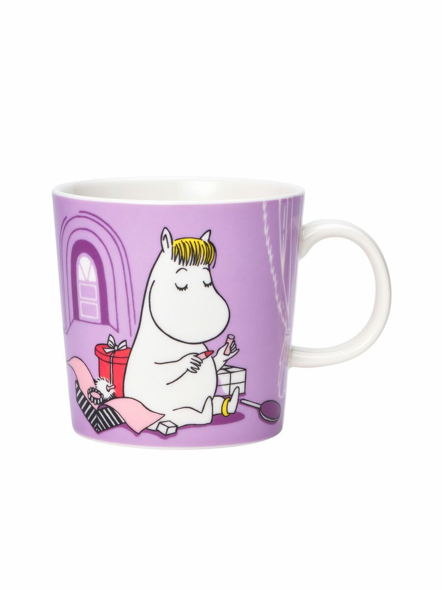 Кружка Arabia Finland Moomin "Фрекен Снорк сиреневая", 300 мл, фарфор.