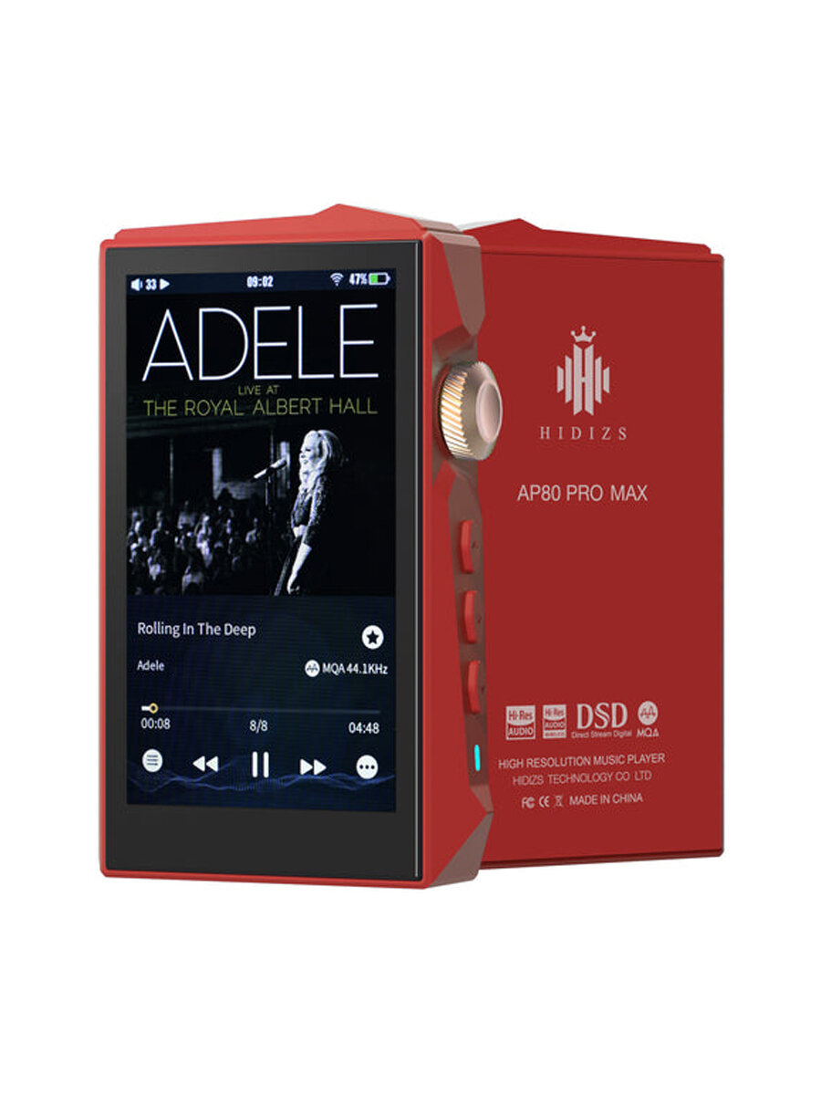 Hidizs AP80 Pro Max, красный, цифровой MP3-плеер