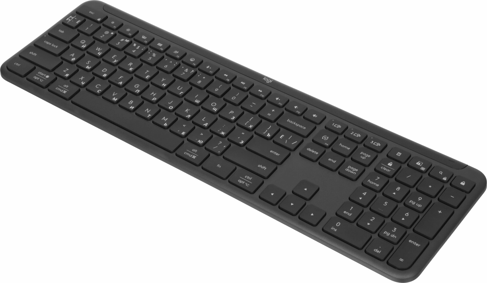 Комплект клавиатуры и мыши MK950 клав: графитовый/черный
