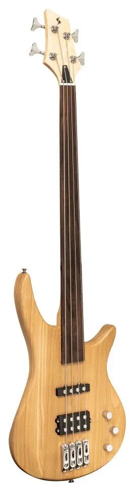 Безладовая бас-гитара STAGG SBF-40 NAT FL