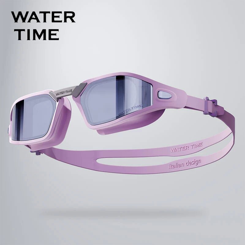 WaterTime плавательные очки с коррекцией зрения и анти-туманной HD линзой, водонепроницаемые для женщин, без коррекции