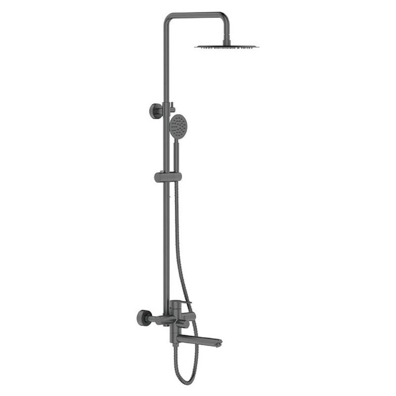 Душевая система Frap F2LY48EB01AC-9GU оружейная сталь