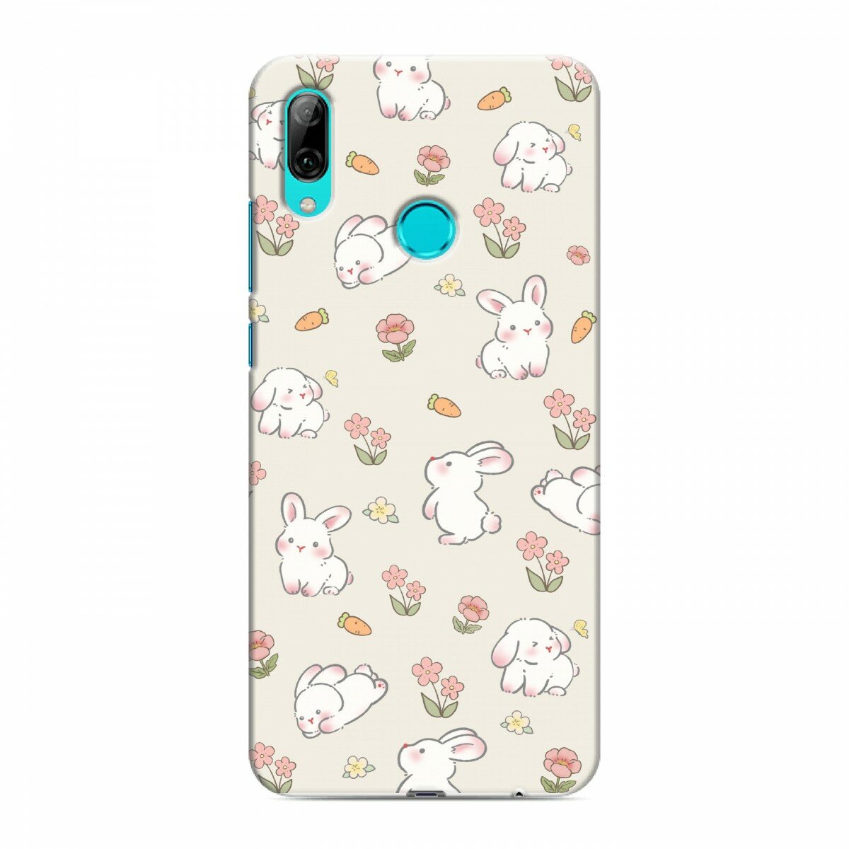 Чехол для Huawei P Smart (2019) с принтом для девочек с зайчиками (Хуавей П Смарт 2019)