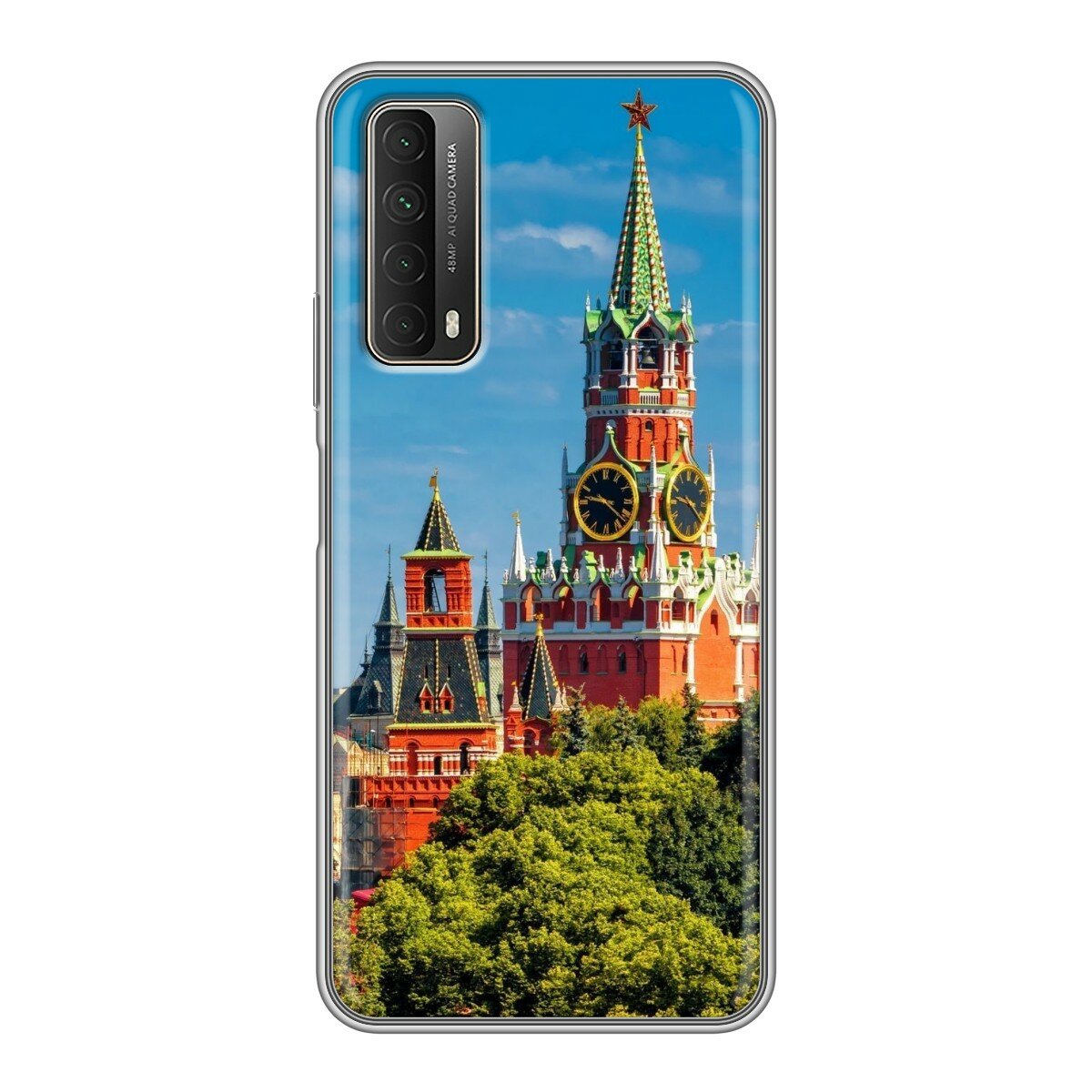 Чехол для Huawei P Smart (2021) с принтом для мужчин с Кремлем (Хуавей П Смарт 2021)