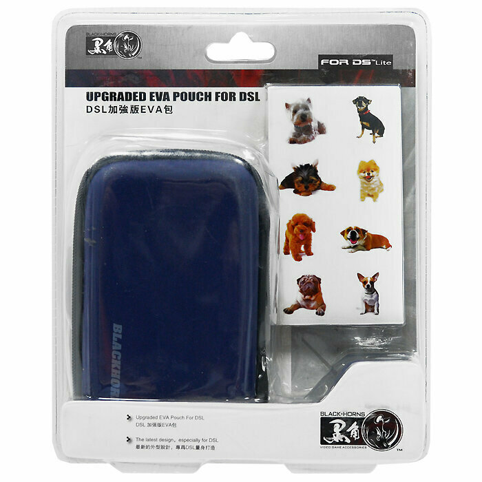 Чехол EVA с наклейками для приставки DS Lite (синий)