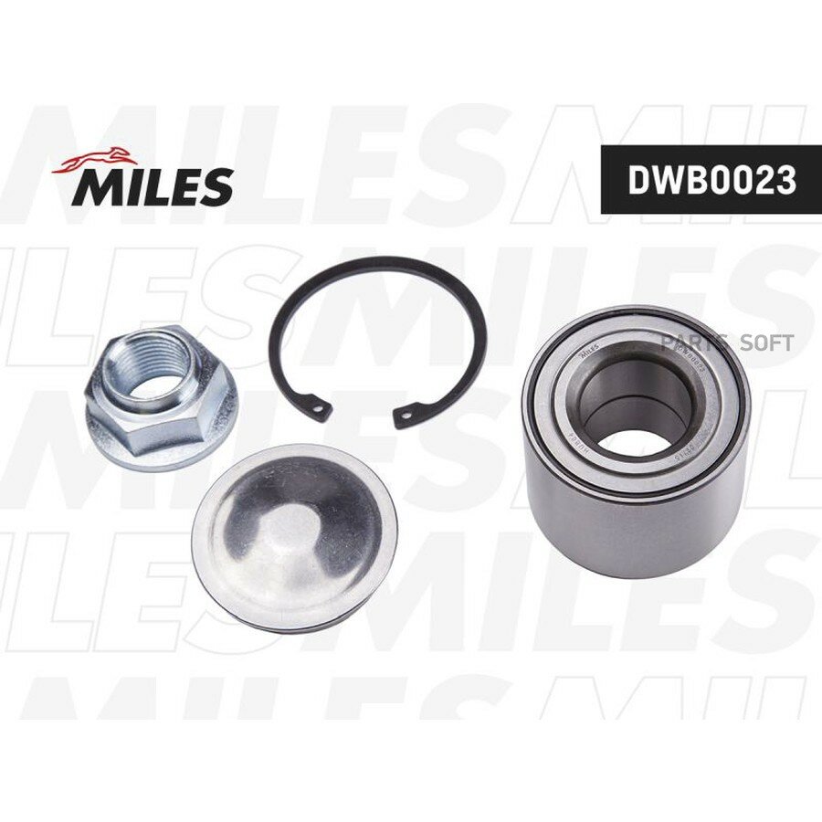 MILES DWB0023 Подшипник ступ. RENAULT KANGOO/DUSTER/LAGUNA 01- зад. ()