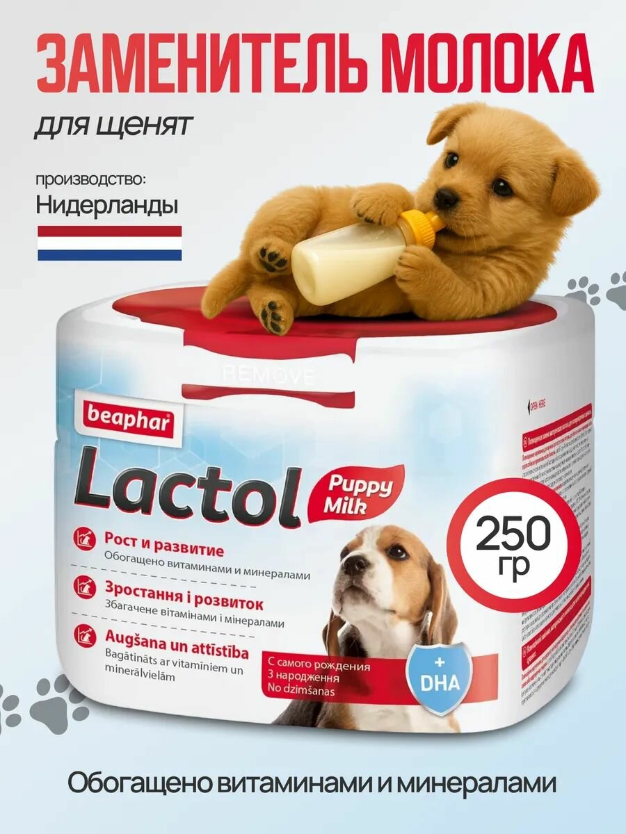 Заменитель молока для щенков, молочная смесь с рождения Lactol Kitty Milk 250 г