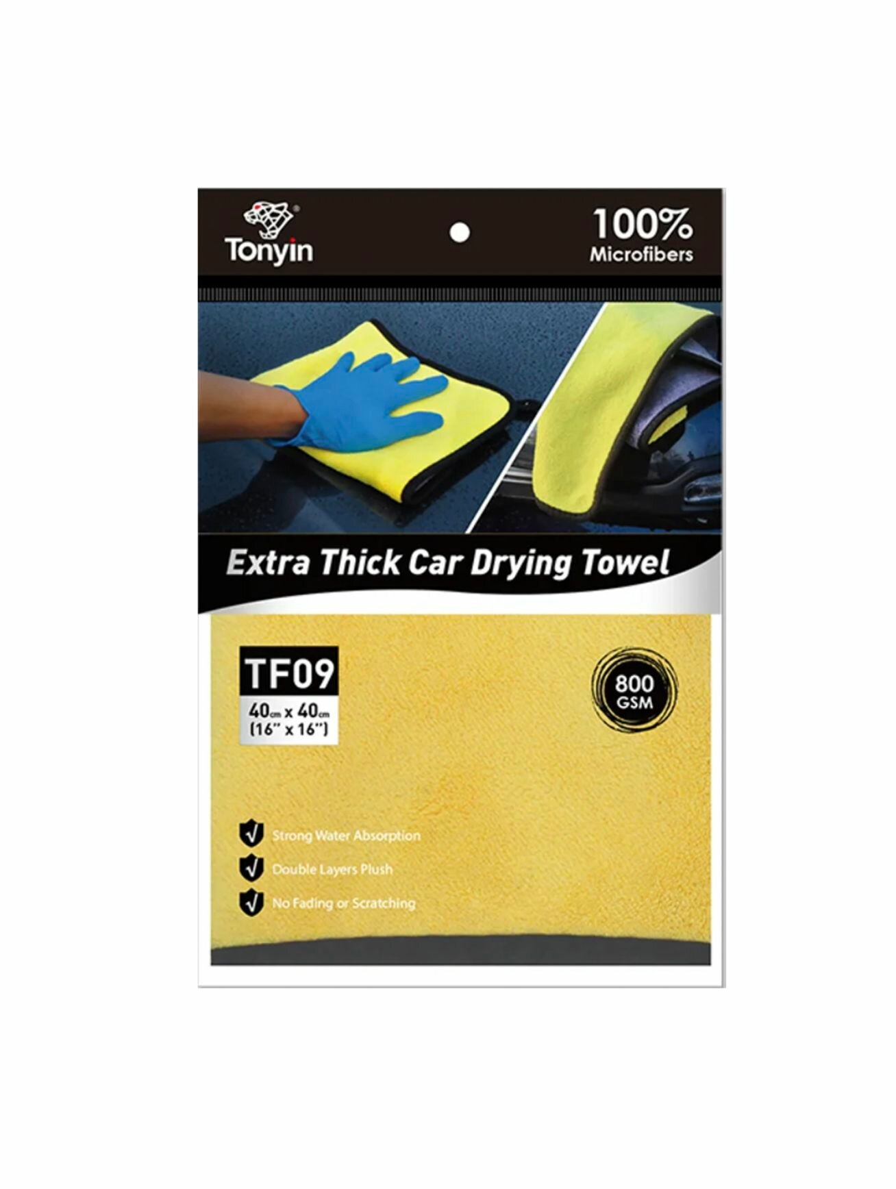 TF09 Полотенце для мойки и сушки 40*40 CORAL VELVET CLEANING & DRYING TOWEL TONYIN