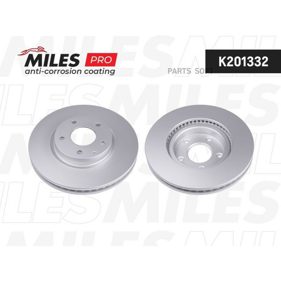 Диск тормозной MAZDA 6 12-/CX-5 11- пер. вент. (с покрытием) PRO MILES K201332