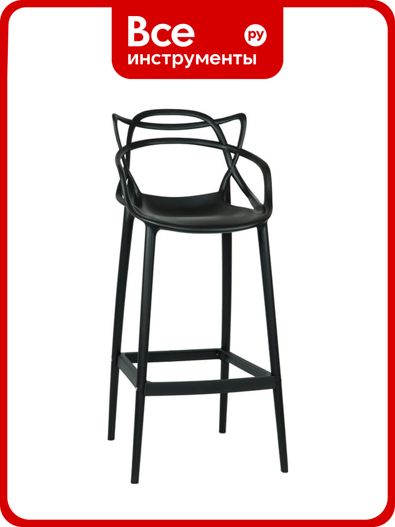 Стул барный DOBRIN MASTERS BAR (цвет сиденья черный (B-03)) LMZL-PP601C_P-B-03, пластиковый каркас, круглое сиденье