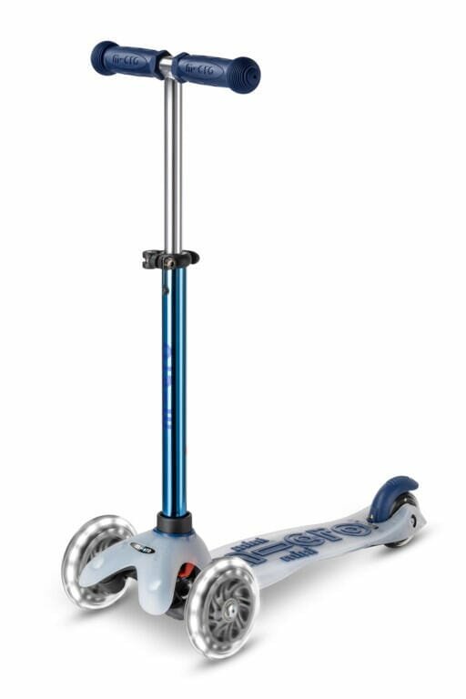 DECATHLON самокат decathlon mini micro deluxe flux led neochrome, светло-голубой