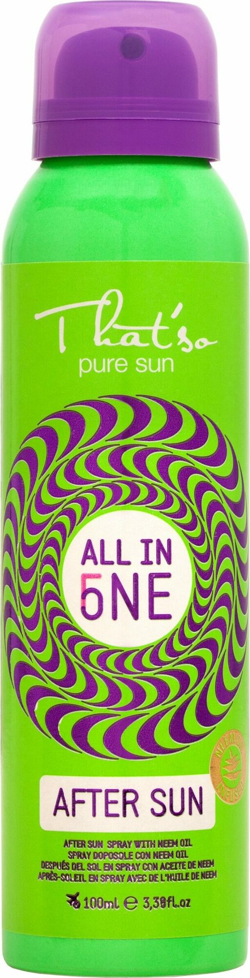 That’so Спрей-лосьон после загара с маслом ним All In One After Sun After Sun Spray With Neem Oil 120ml