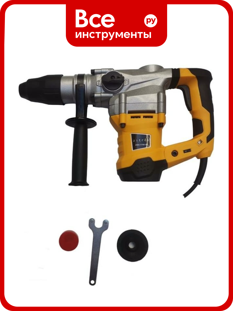 Перфоратор Zitrek ZKH-1750-40, SDS MAX, 1750 Вт, 4200 уд/мин, 12 Дж, в кейсе 067-2001