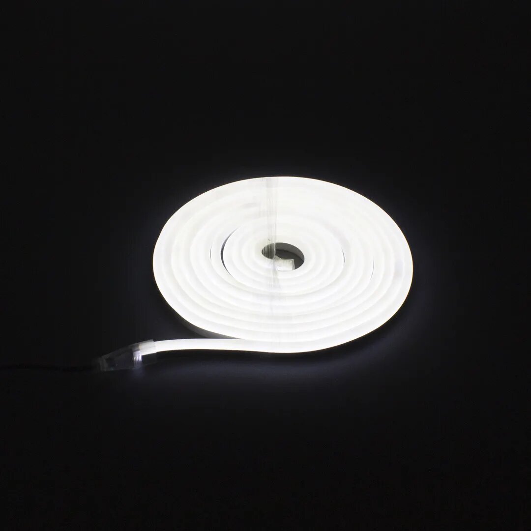Светодиодный гибкий неон 8x16 LB23 (220V, white, блистер 5м)