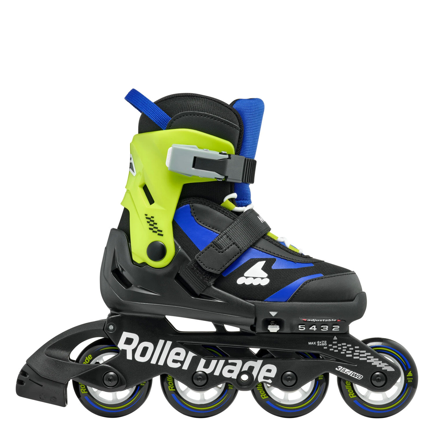 Роликовые коньки Rollerblade Microblade Black/Blue (EUR:28-32)