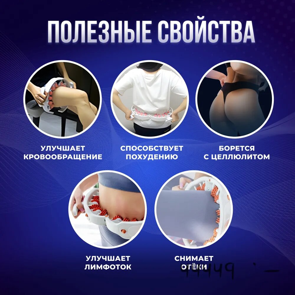 Массажер ручной роликовый для тела мультифункциональный, антицеллюлитный многофункциональный массажный роллер для шеи