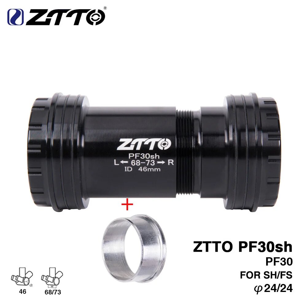 ZTTO PF30sh каретка для велосипеда 22/24 мм, PF30sh-G