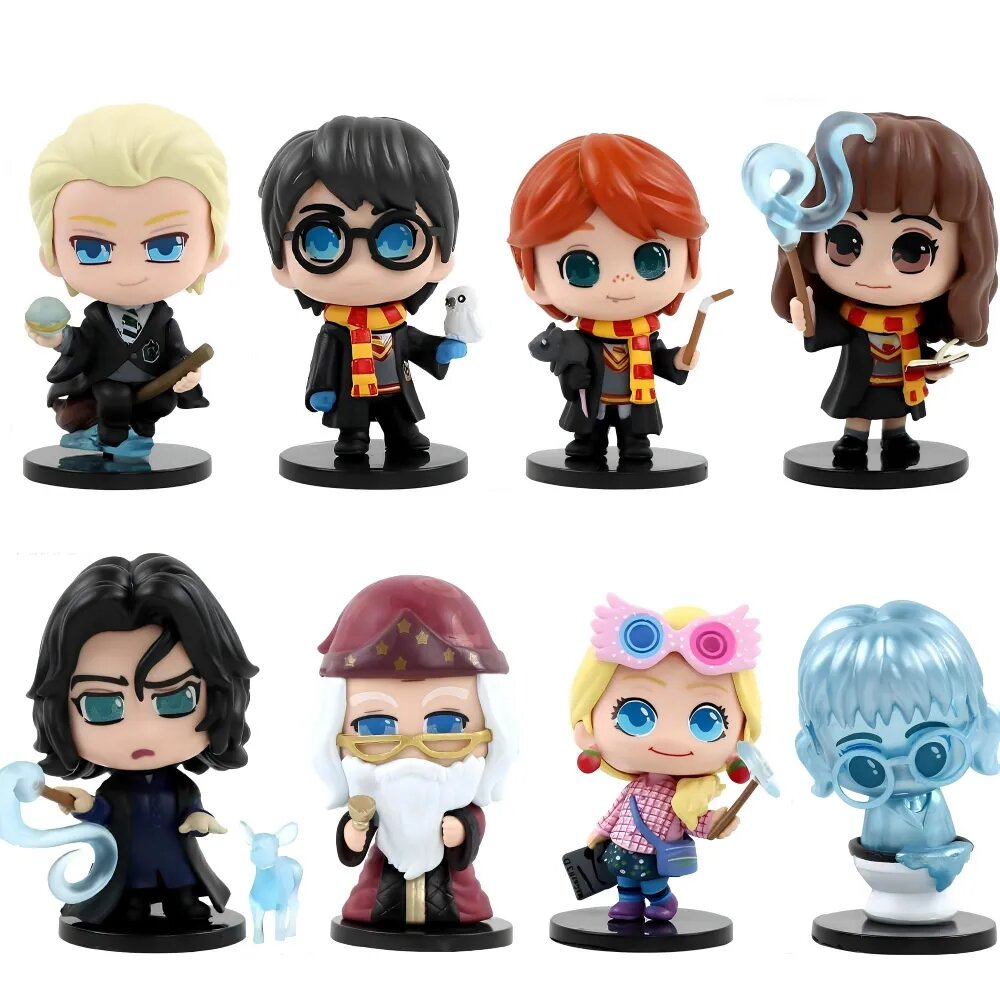 Набор фигурок Гарри Поттер Нarry Potter 8шт (10см) ПВХ фигурки для фанатов