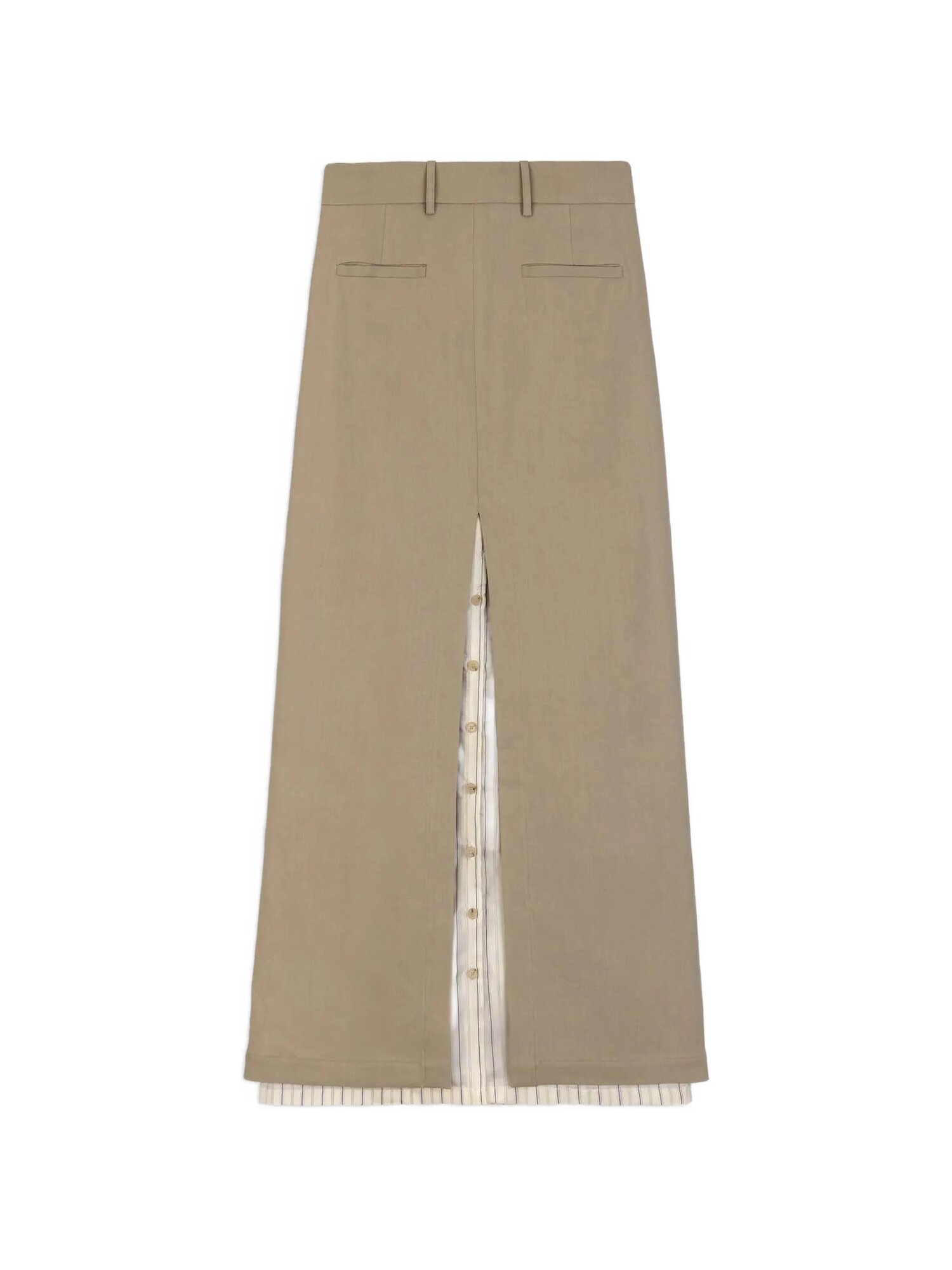 Юбка Layered front-slit maxi skirt