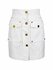 Юбка Elisabetta Franchi Button-up mini cargo skirt, размер 40, бежевый/белый