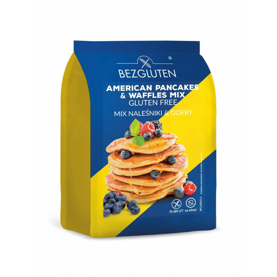 Смесь для блинов и вафель Bezgluten (без глютена), 3шт x 300 г