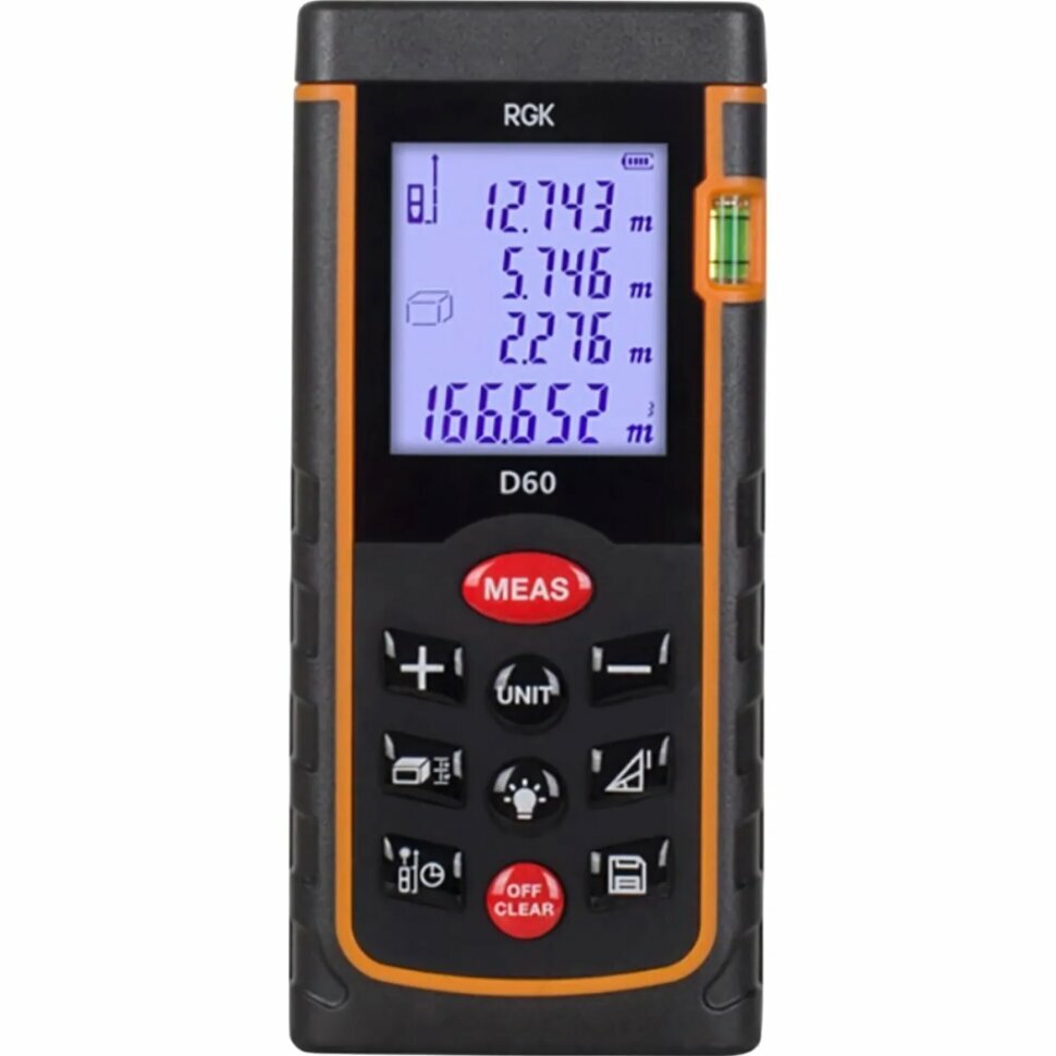 Дальномер лазерный RGK D60, 1251788
