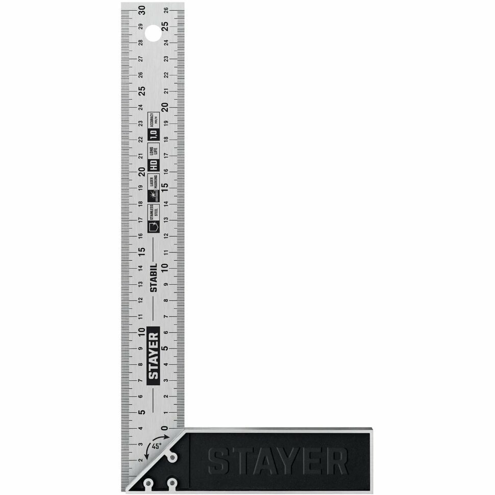Угольник столярный, STAYER 300 мм, Professional (3431-30), 2092787