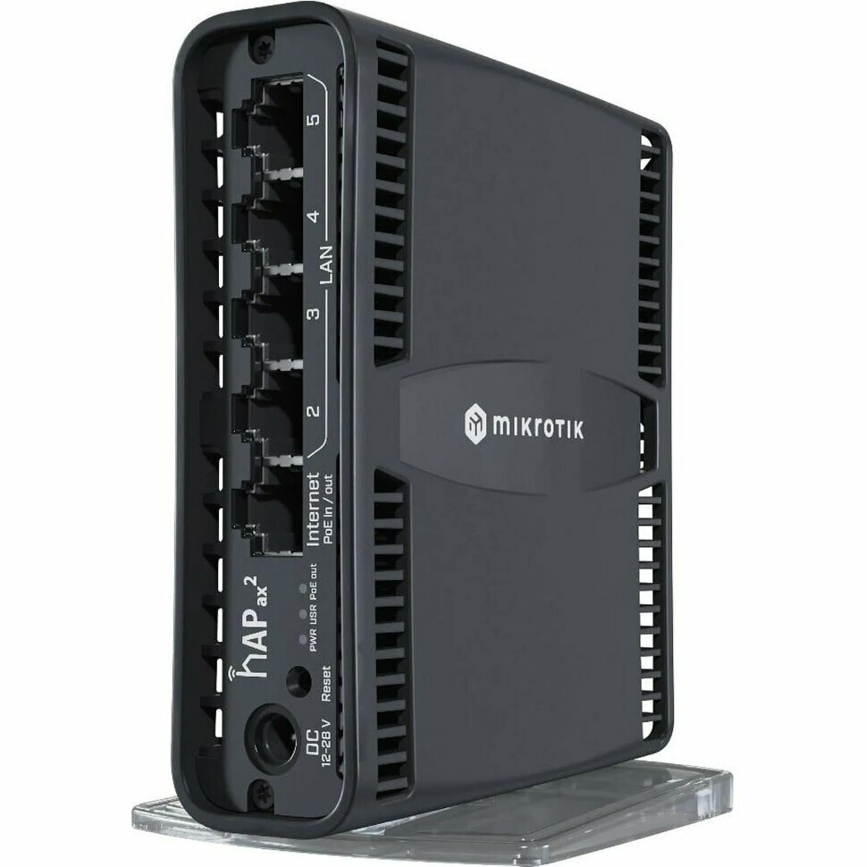 Маршрутизатор MikroTik hAP ax2 C52iG-5HaxD2HaxD-TC 5RJ45x1Gbit 1 POE, 2066981
