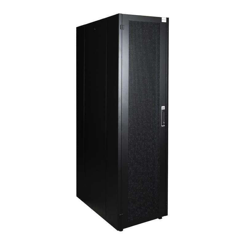 Шкаф напольный 19дюйм 26U 600х1000 передн. дверь перфорир; задн. стенка перфорир. черн. Datarex DR-721231