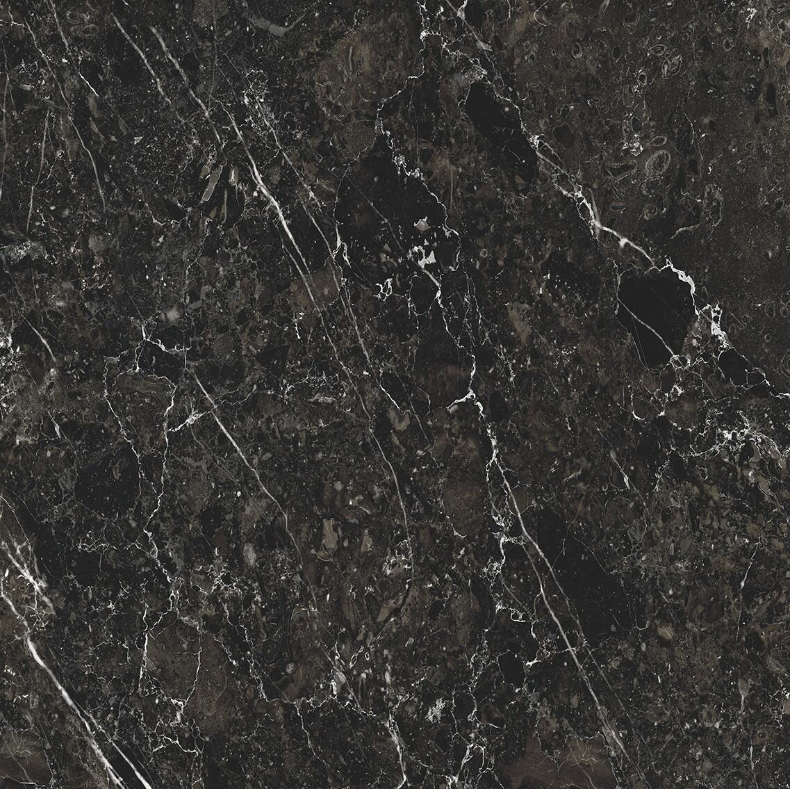 KERAMA MARAZZI Керамогранит Марсель чёрный обрезной мат 60x60 9 мм арт. KM6060G0971R (цена за 1.44 м2)