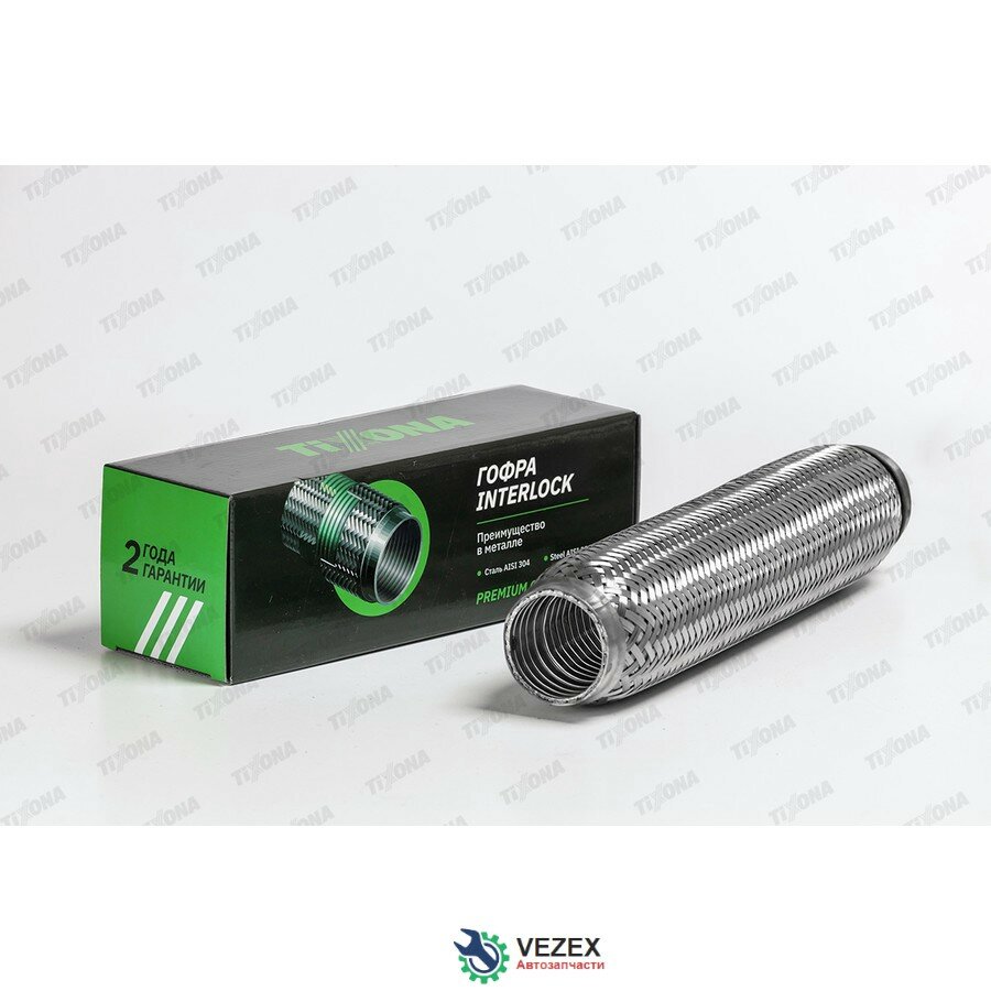 TIXONA P45320 Труба гофрированная (сталь 304 с внутренним металлорукавом) 45/320 P45320