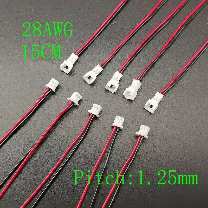 10 пар разъемов 28AWG 15см, Pitch 1.25mm