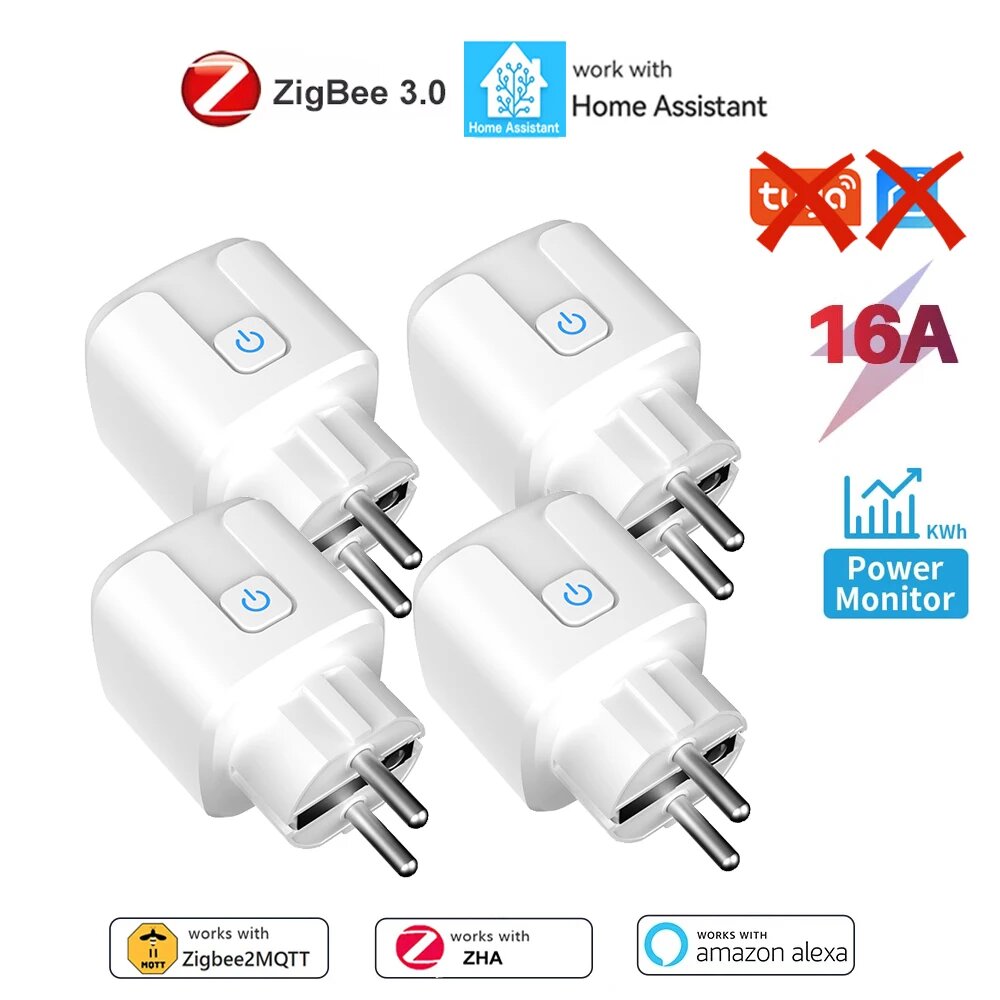 Kayesmart Zigbee 3.0 Smart Plug 16A (4шт)