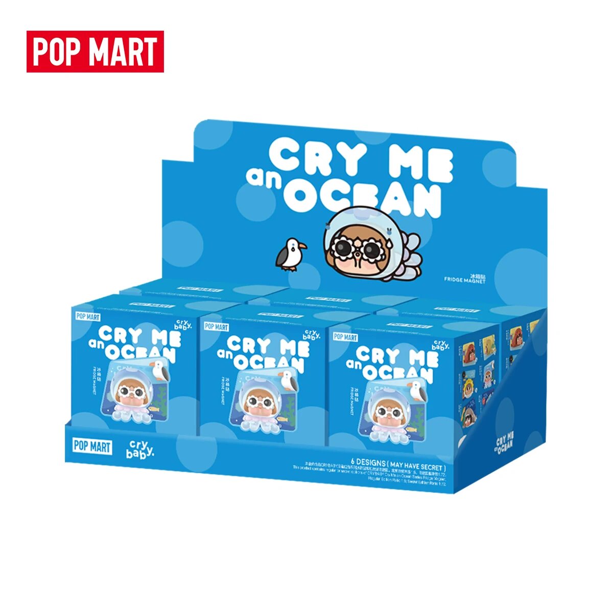 POP MART CRYBABY Cry Me an Ocean Fridge Magnet