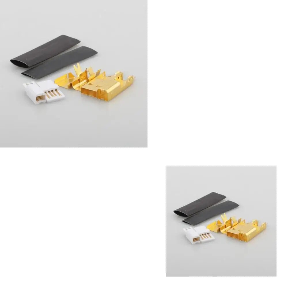 Золотые USB разъемы A+B для ПК