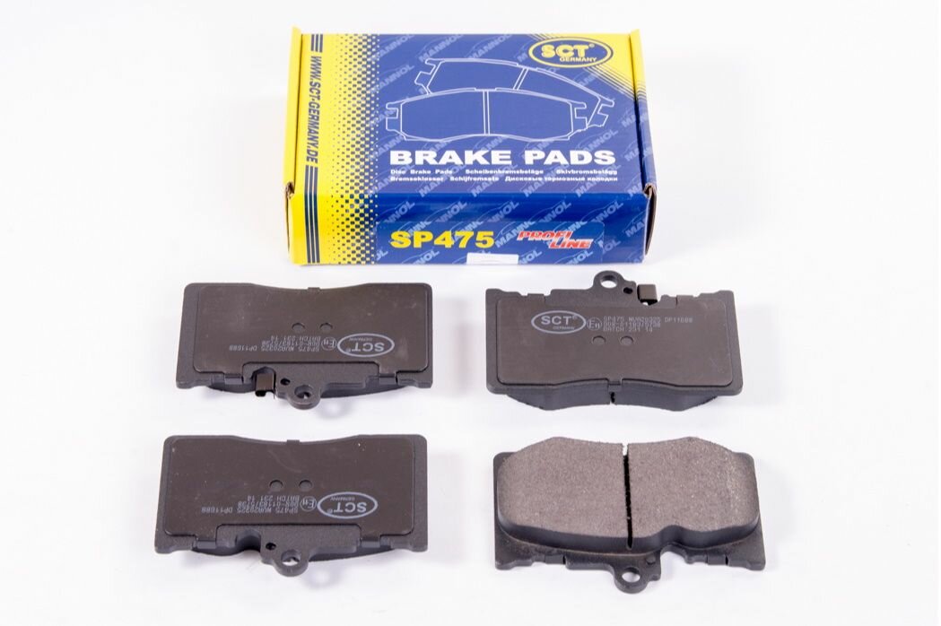 Колодки тормозные передние для Lexus GS 250, 300h, 350, 430, 450h, 460 (с 2005/2012 г) комплект 4 шт. арт SP475
